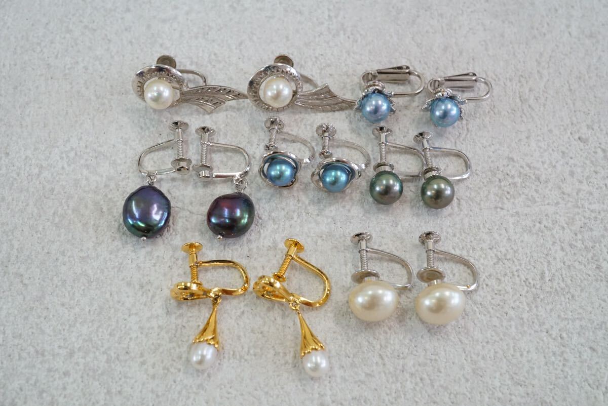 Yahoo!オークション - B104 アコヤ真珠 淡水パール 本真珠 イヤリング ...