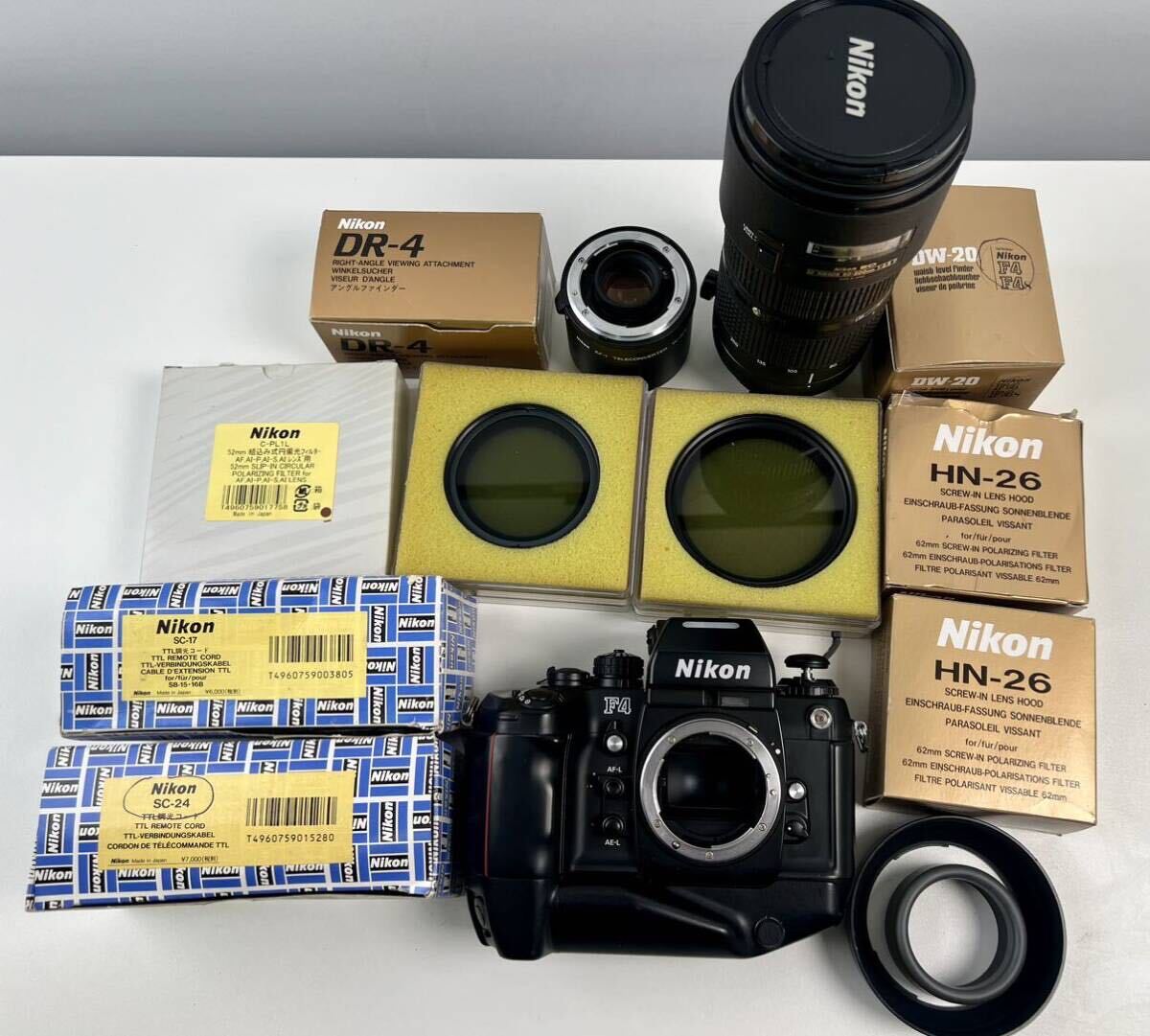 Yahoo オークション 【4e】nikon F4 フィルムカメラ レンズ Ed Af Ni