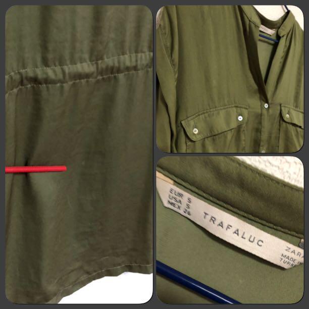 数回着 ZARA BASIC ザラ カーキ ワンピース(ワンピース)｜売買されたオークション情報、yahooの商品情報をアーカイブ公開 - オークファン（aucfan.com）