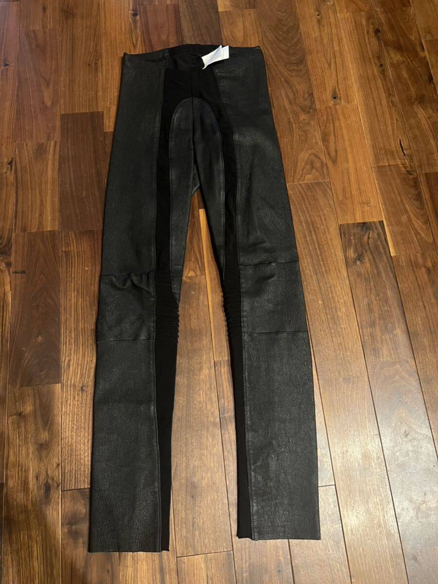 rick owens リックオウエンス レザー レギンス パンツ スキニー rick owens リックオウエンス レザー レギンス パンツ スキニー