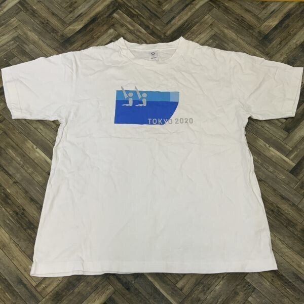 Yahoo!オークション - ヤM1071 東京2020 半袖 Tシャツ 五輪 ホワイト L