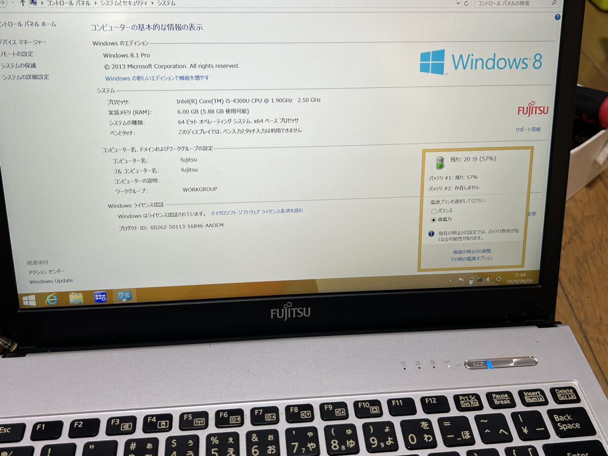 Yahoo!オークション - 富士通 LIFEBOOK S904/J Core i5-4300U HDD500Gb...
