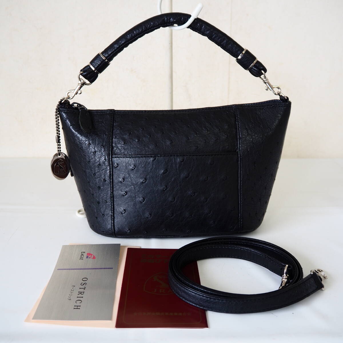 Yahoo!オークション - 美品 日本製 EAGLE JRA 2way オーストリッチ 駝...