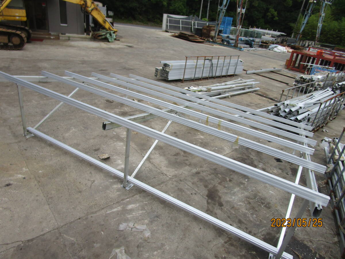 Yahoo!オークション - 油谷 №3232 太陽光パネル 架台 アルミ製 カーポ...