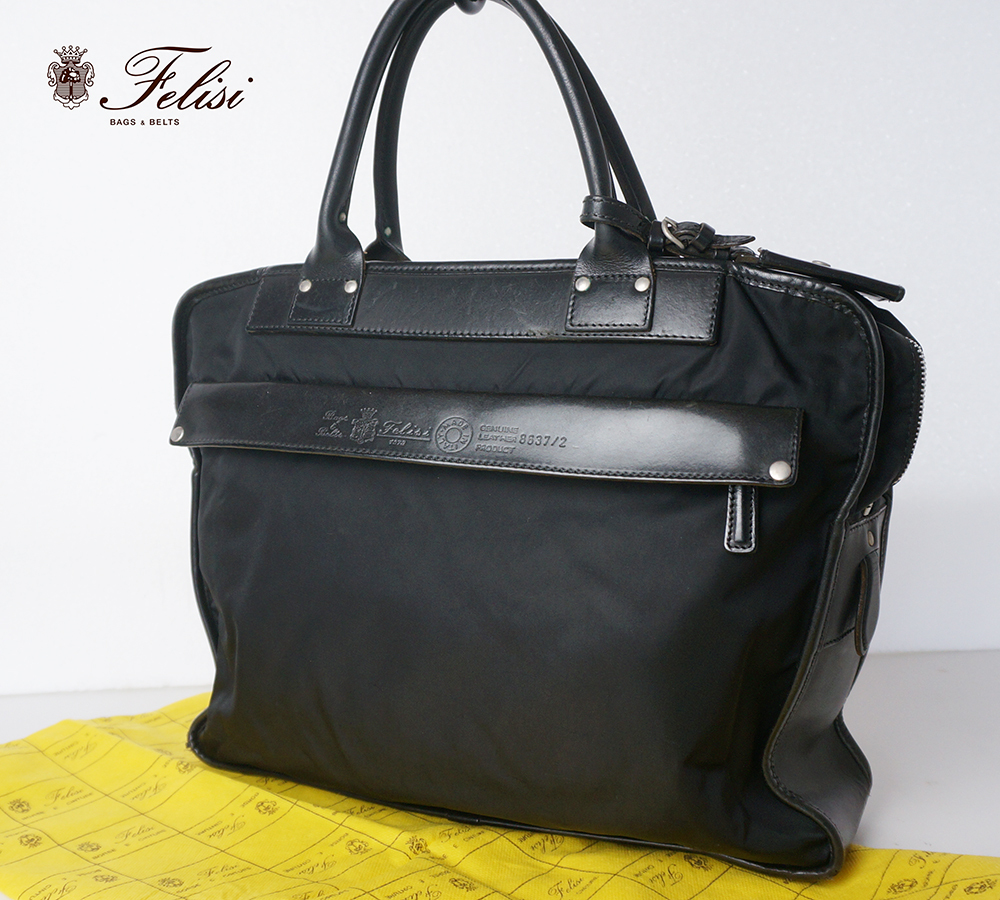 Yahoo!オークション - Felisi フェリージ 8637/2 ナイロン×レザー ビ...