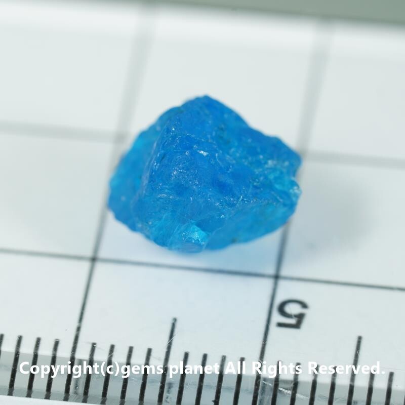 Yahoo!オークション - 4.91ct ネオンブルーアパタイト マダガスカル産 ...