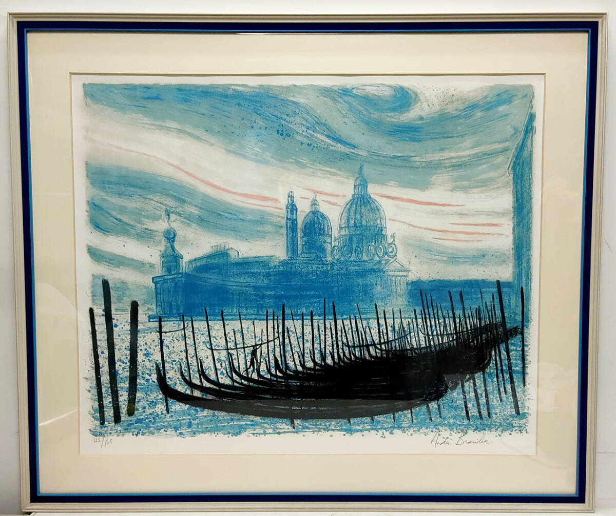 Yahoo!オークション - 〓 アンドレ・ブラジリエ 『ベニス』 リトグラフ...