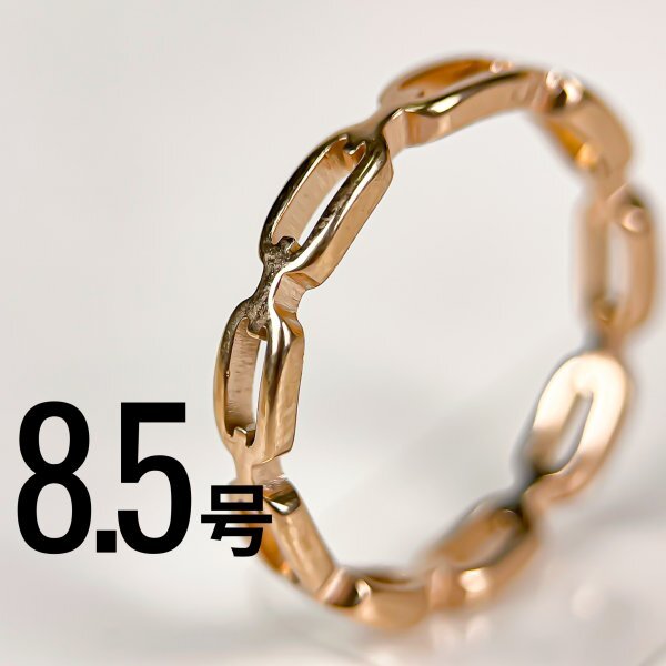 Yahoo!オークション - J090-3 ステンレス チェーンループリング ピンク...