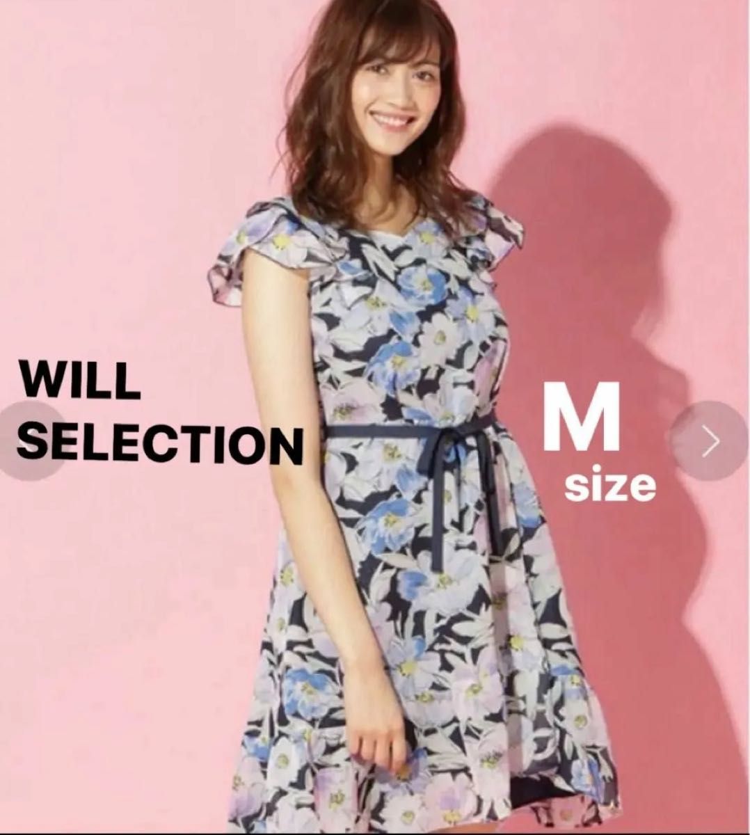 花柄ワンピース フラワー M ハートカット ウィルセレクション 花柄ワンピース フラワー M ハートカット ウィルセレクション