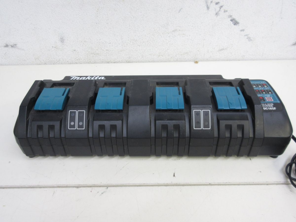 Yahoo!オークション - B100-N39-278 makita マキタ DC18SF 4口充電器 ...