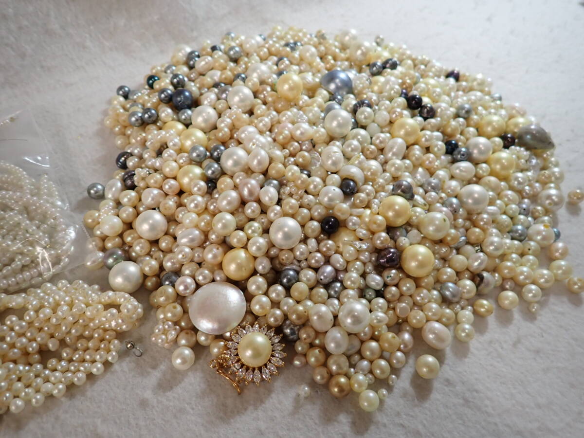 Yahoo!オークション - 1 外し石など パール ルース まとめ 1 412g(袋込...