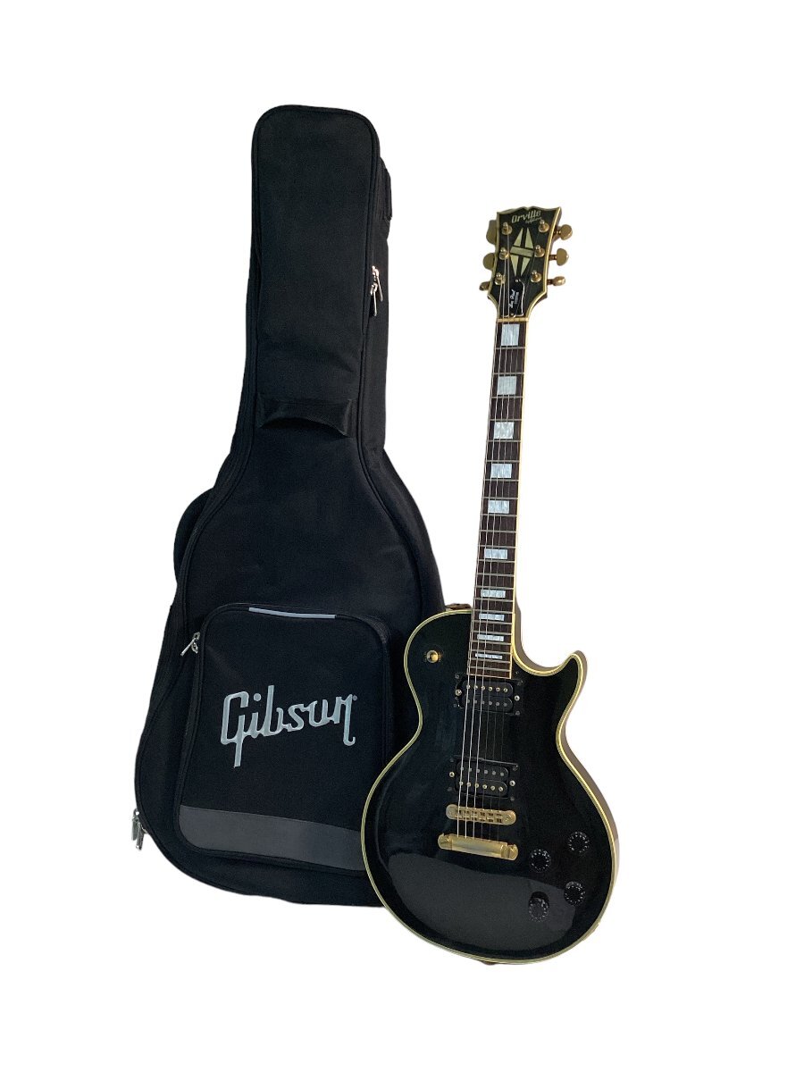 Orville by Gibson オービルバイギブソン エレキギター 全長102㎝ G008750 Les Paul CUSTOM ブラック ソフトケース付 ジャンク品6.2kg(カスタム ...