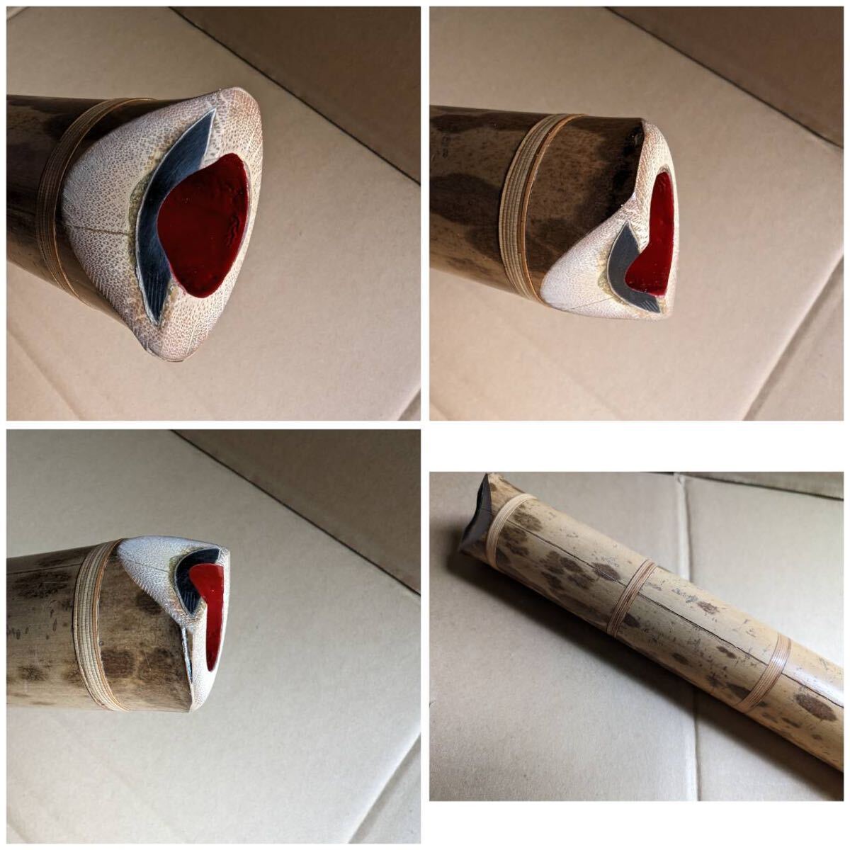 Yahoo!オークション - 尺八 在銘 「 一朝 」二尺四寸 2尺4寸 約73cm 歌...