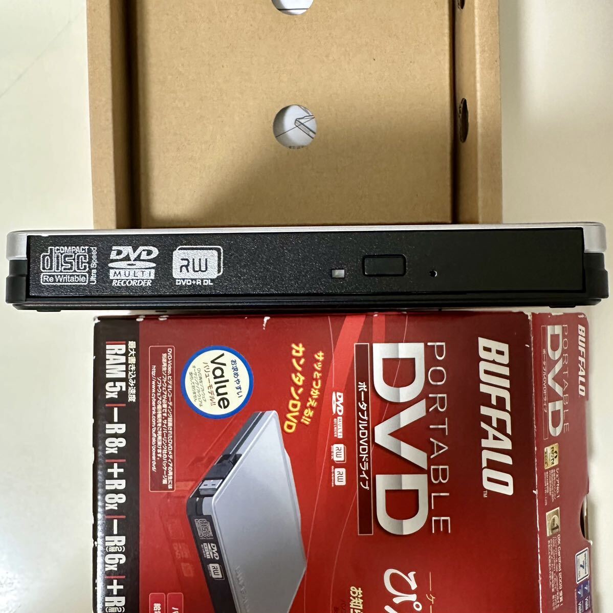 Yahoo!オークション - BUFFALO ポータブルDVDドライブ DVSM-PC58U2V-SV...