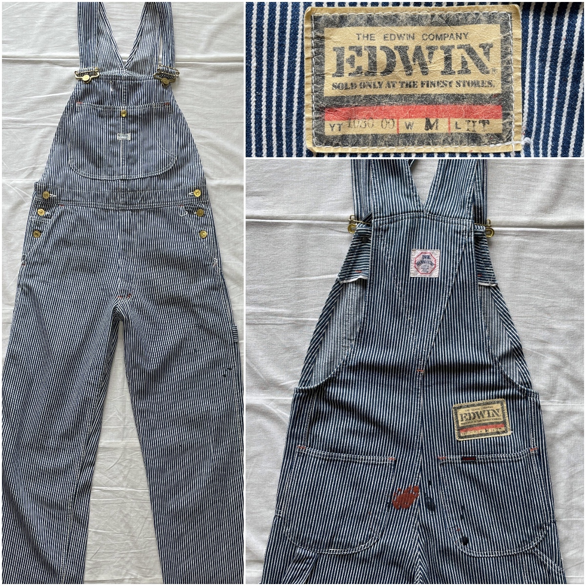 Yahoo!オークション - 80's エドウィン オーバーオール Lot1030 M ヒッ...