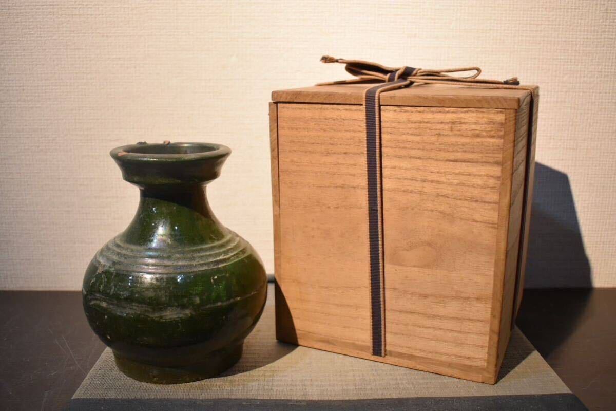 Yahoo!オークション - 【GE】R680【コレクター所蔵品】時代 緑釉花瓶