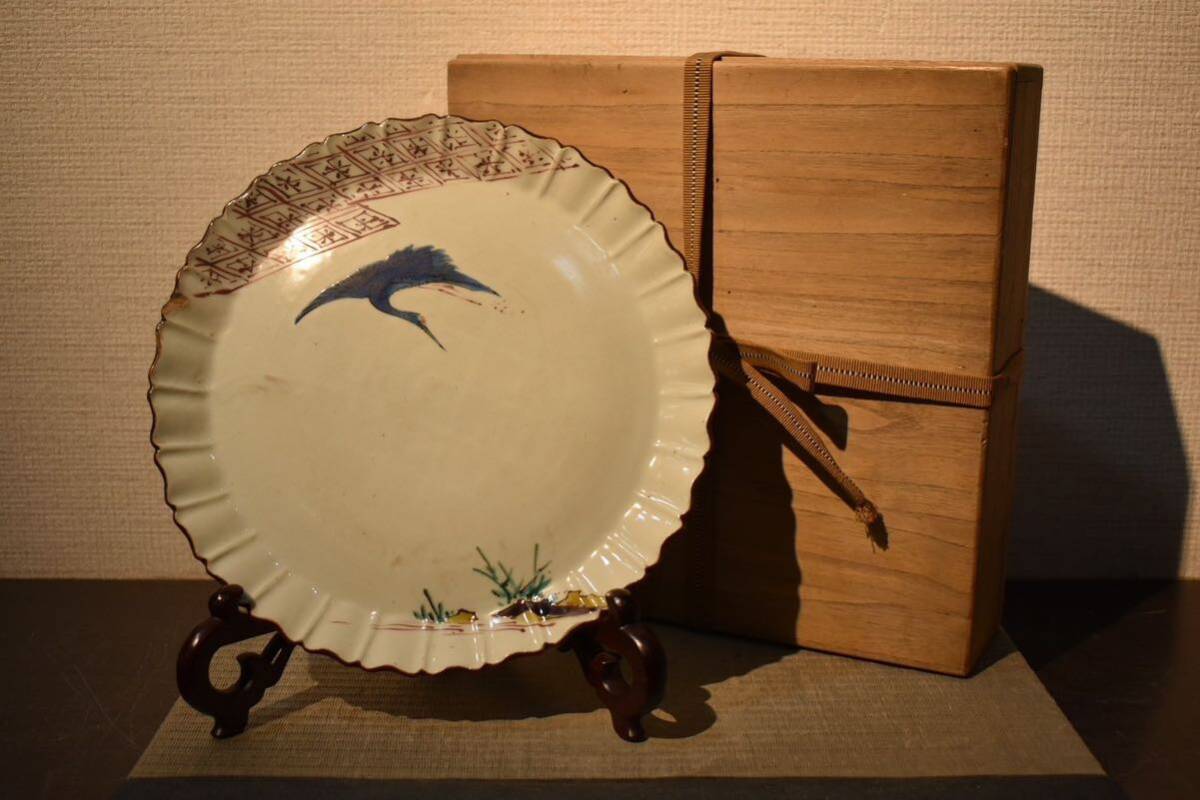 Yahoo!オークション - 【GE】Z725【コレクター所蔵品】時代 古九谷鶴紋...