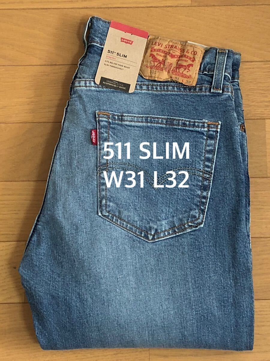 Yahoo!オークション - Levi's 511 SLIM FIT MEDIUM INDIGO W31 L32