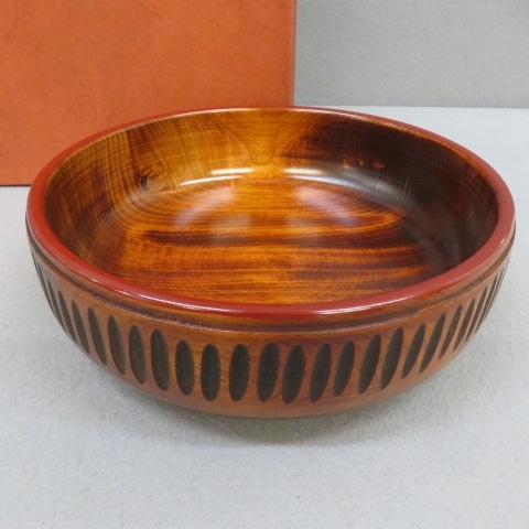 Yahoo!オークション - K121 讃岐漆器 菓子器 直径約23cm 未使用 A