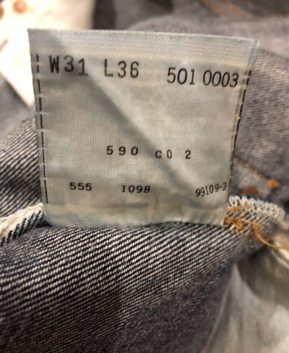 Yahoo!オークション - リーバイス501XX W31 L36 米国製 1955モデル レ...