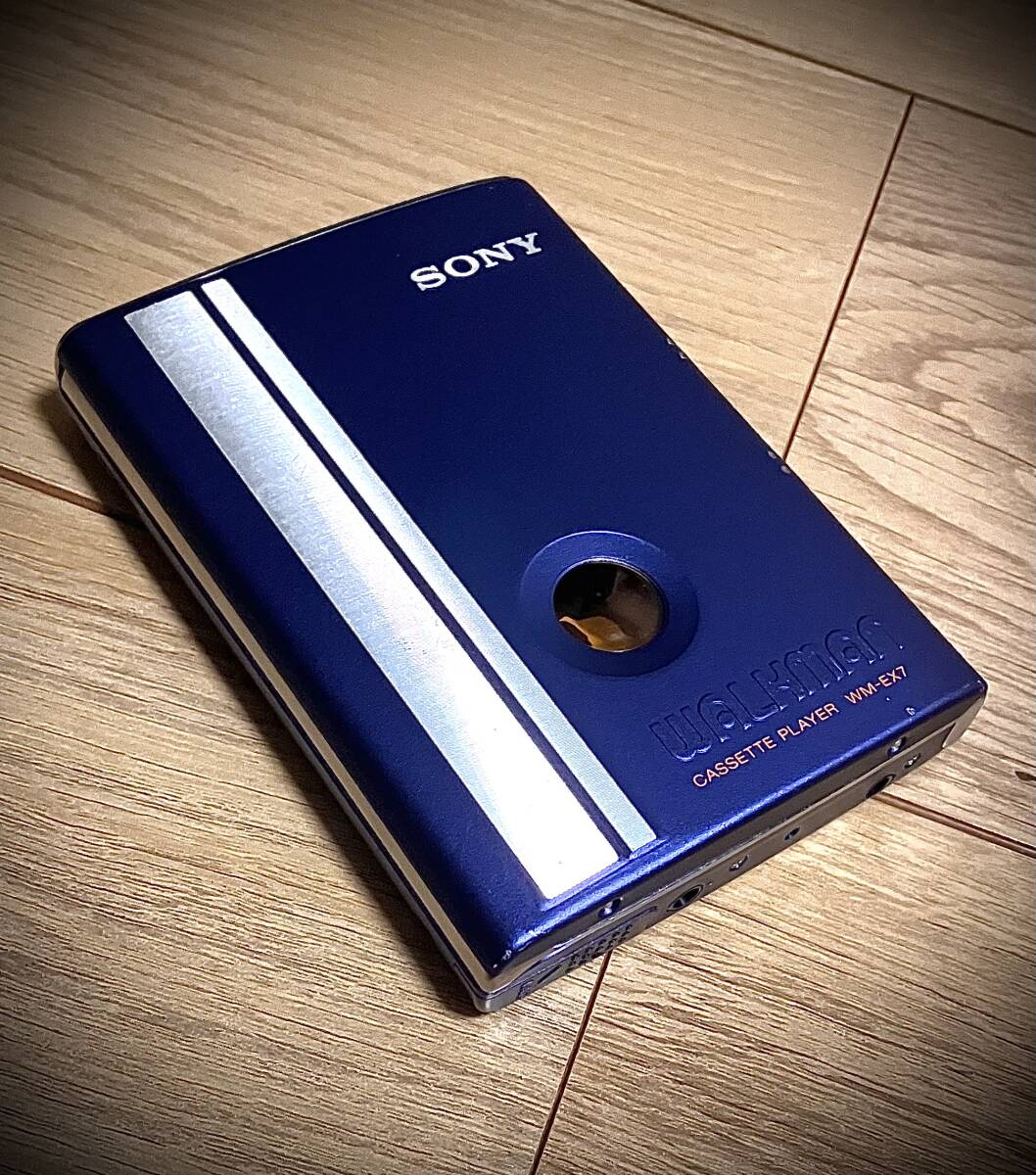 Yahoo!オークション - 希少なブルー SONY WM-EX7 ソニー WALKMAN カセ...
