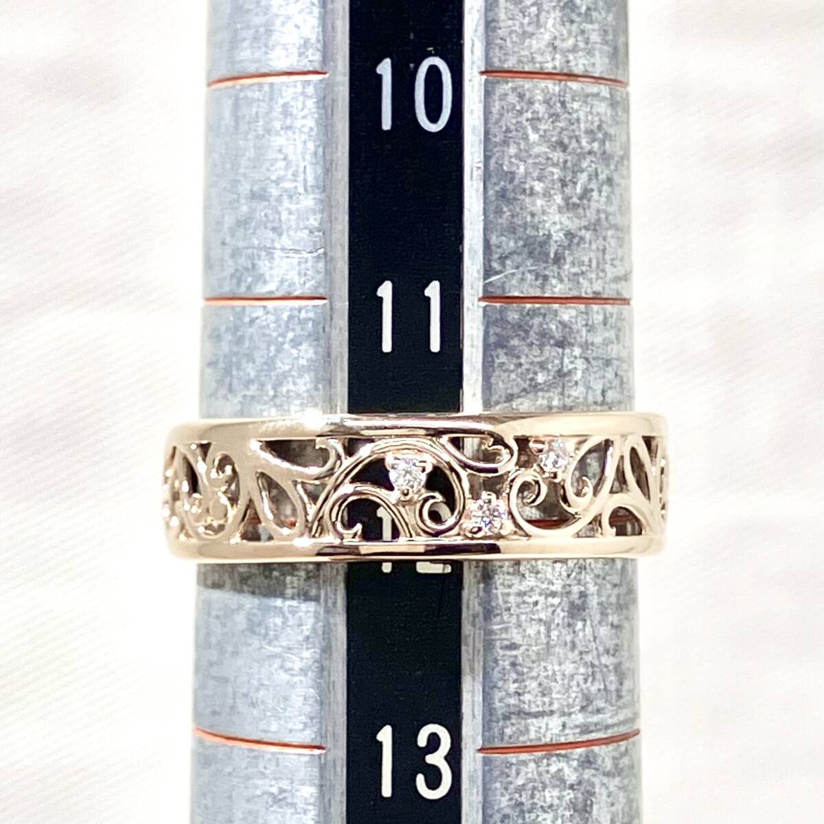 Yahoo!オークション - [新品仕上済み] K10 ダイヤモンド付き 12号 2....