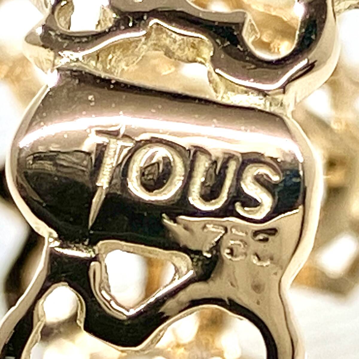 Yahoo!オークション - [新品仕上済み] TOUS K18 750 13号 クマレース...