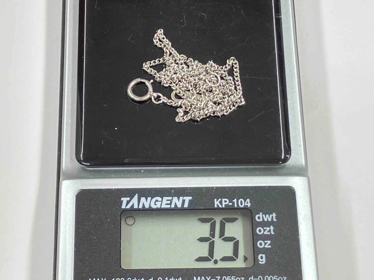 Yahoo!オークション - Pt850 38cm 3.5g 喜平デザインネックレスチェー...