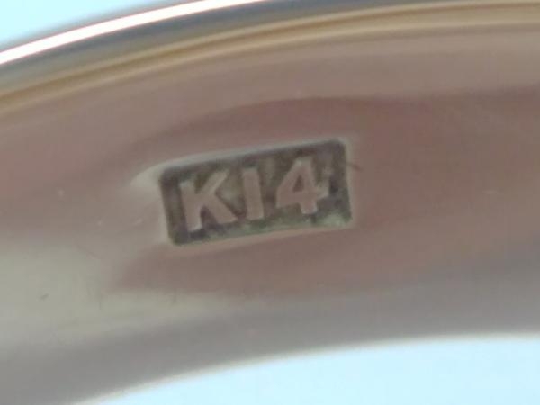 Yahoo!オークション - 【新品仕上げ済】 K14 甲丸リング 約11.5号 3.1g