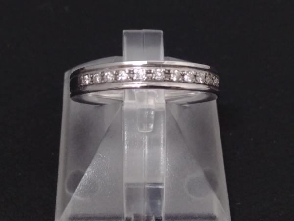 Yahoo!オークション - 4℃ K18WG ＃12 4g ホワイトゴールドリング ブラ...