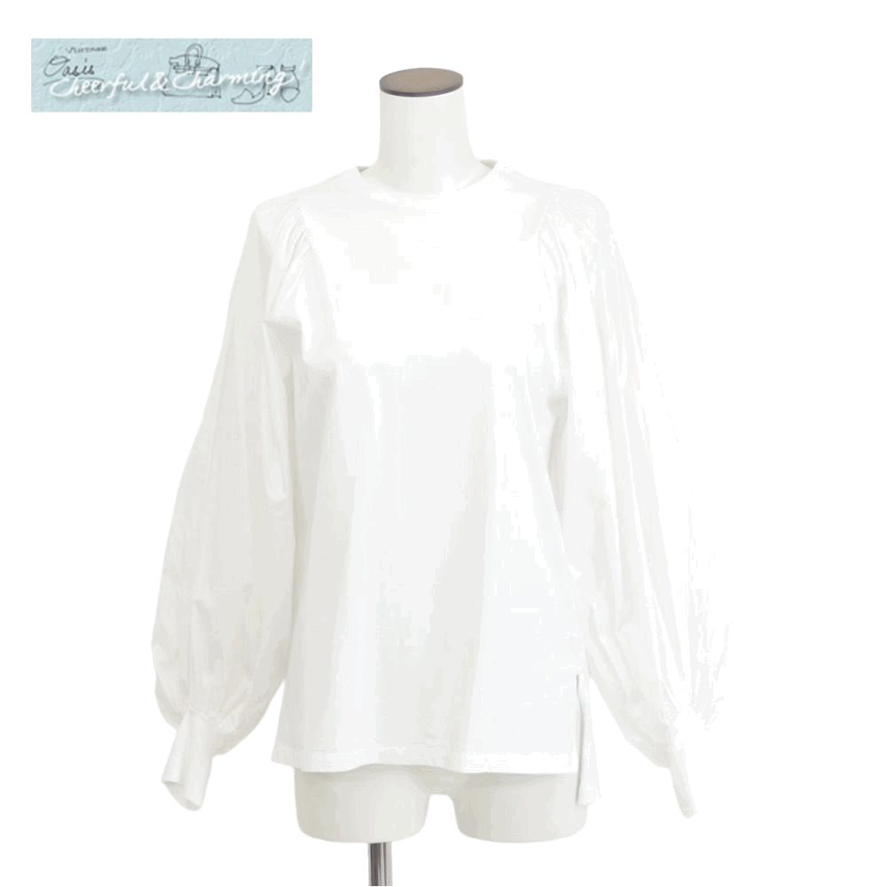 Yahoo!オークション - yori ヨリ ボリュームパフスリーブカットソー F ...