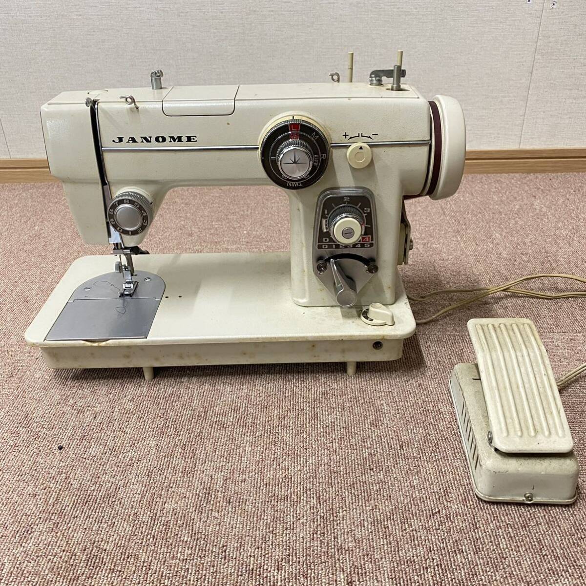 Yahoo!オークション - JANOME ジャノメ MODEL680 ミシン レトロ アンテ...