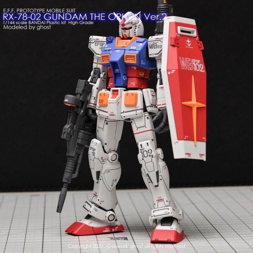 Yahoo!オークション - HG 1/144 RX-78-02 ガンダム(GUNDAM THE ORIGIN...