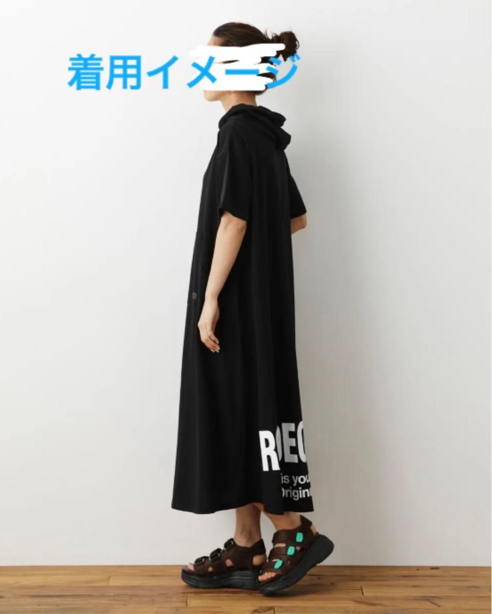 2回着用】 ロデオクラウンズ フレアーロゴTシャツワンピース 2回着用】 ロデオクラウンズ フレアーロゴTシャツワンピース