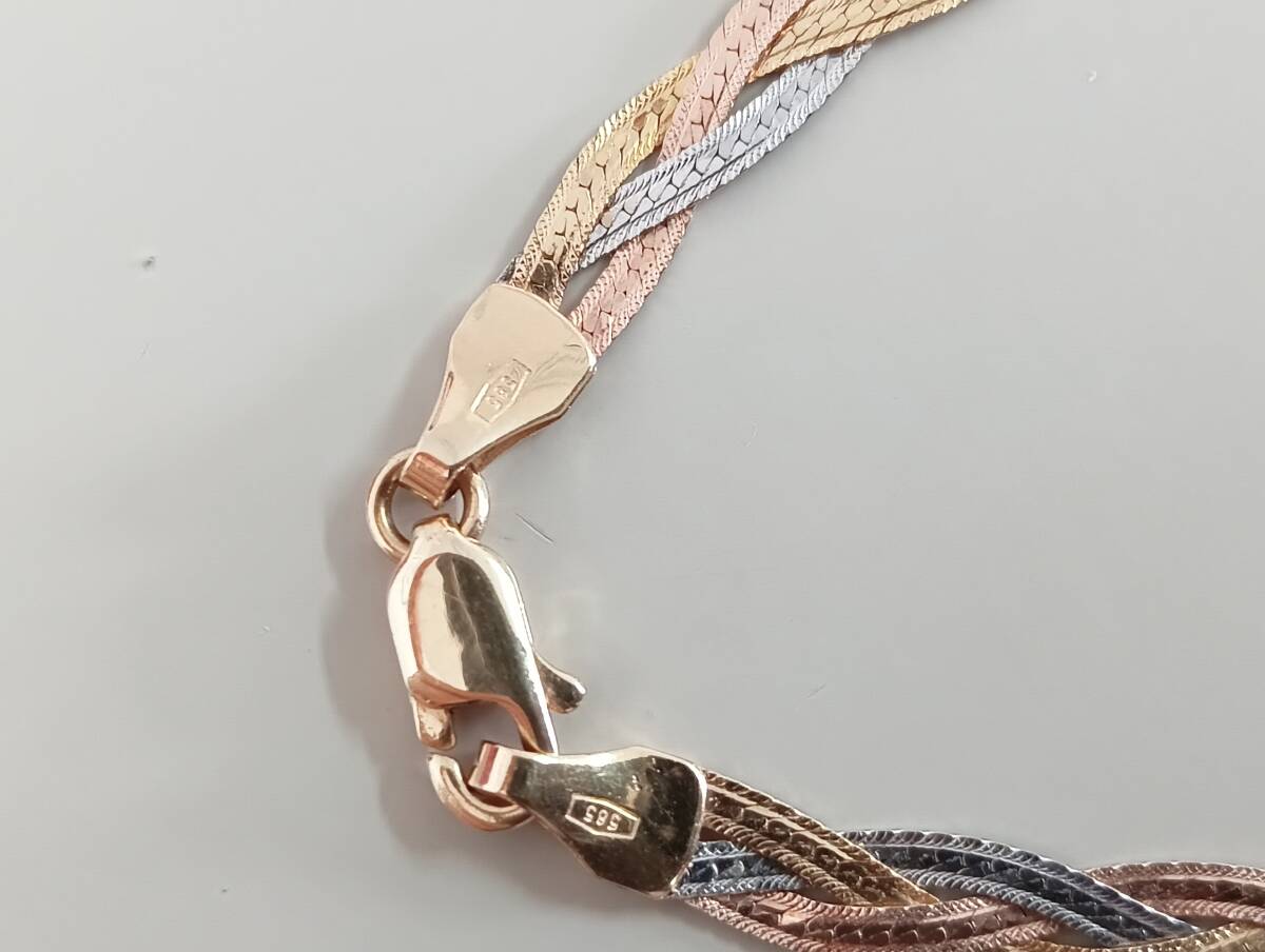 Yahoo!オークション - 【K14 585 チェーンネックレス】