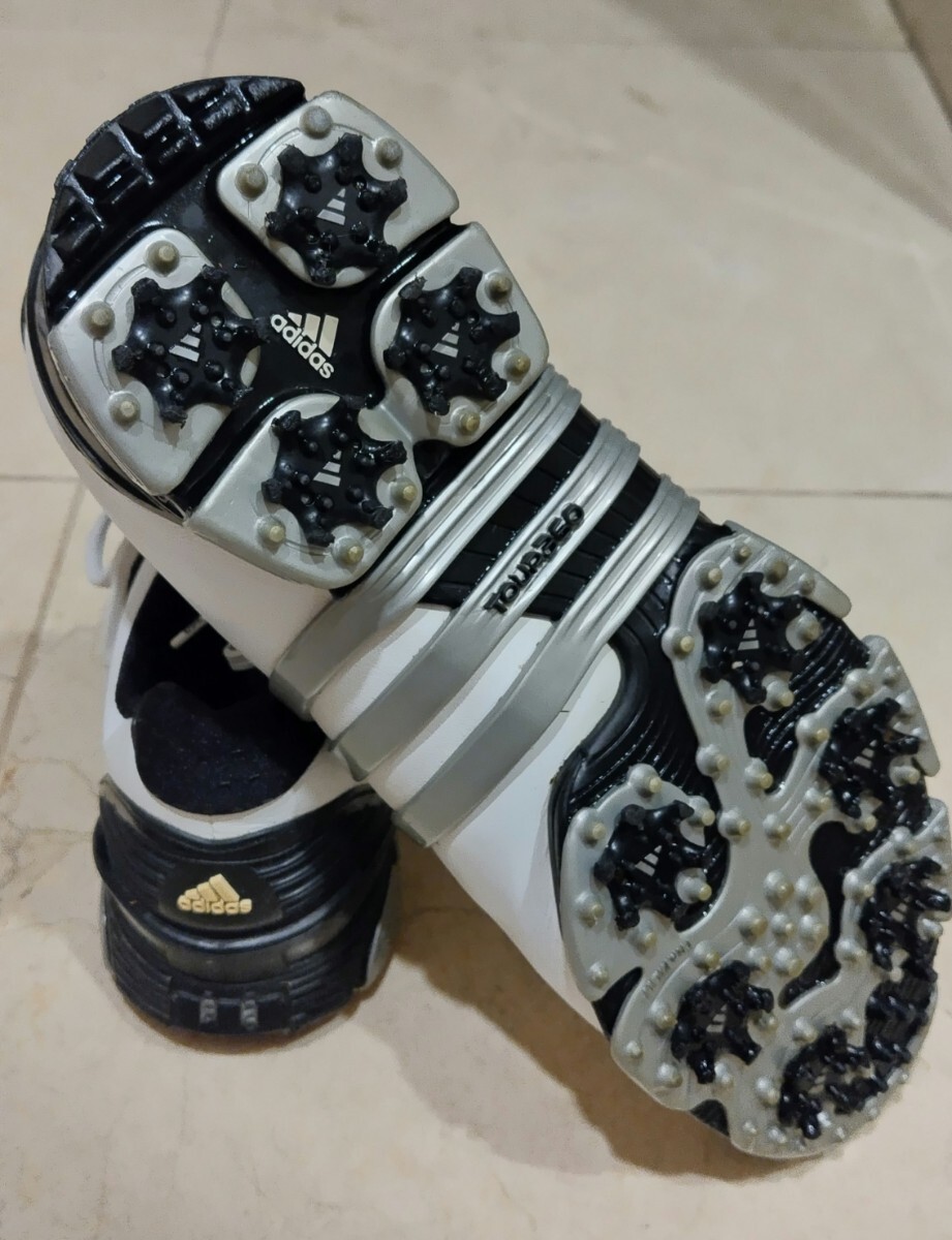 アディダスゴルフ adidas ツアー360 25.5cm ホワイト×ブラック アディダスゴルフ adidas ツアー360 25.5cm ホワイト×ブラック