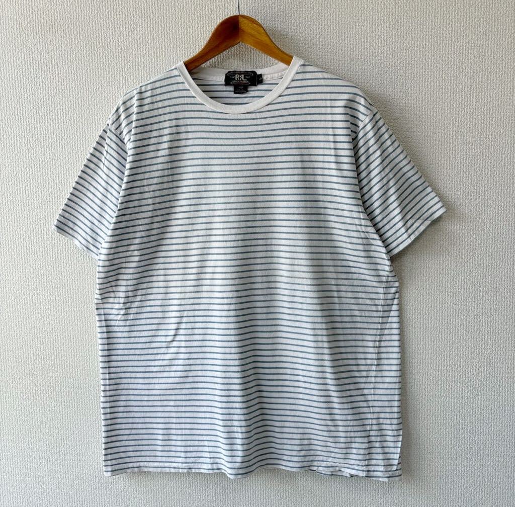 Yahoo!オークション - 90s USA製 RRL ボーダー Tシャツ L 三ツ星 ラル...
