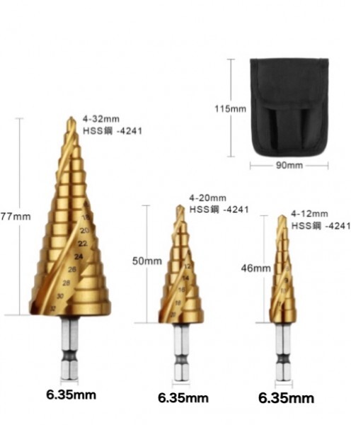 Yahoo!オークション - B13-1 ステップドリル オートセンターポンチ付き...
