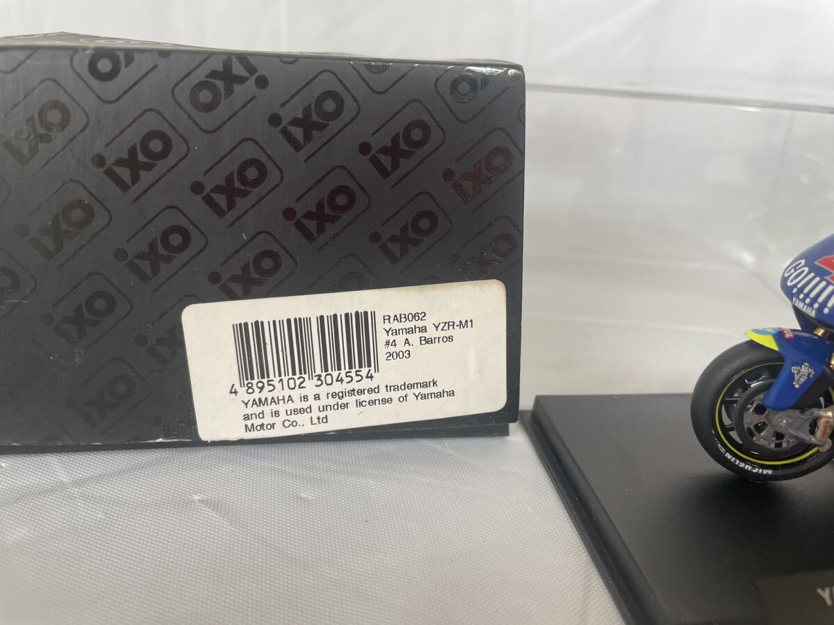 Yahoo!オークション - ixo 1 24 YAMAHA YZR-M1 #4 A.Barros MotoGP 200...