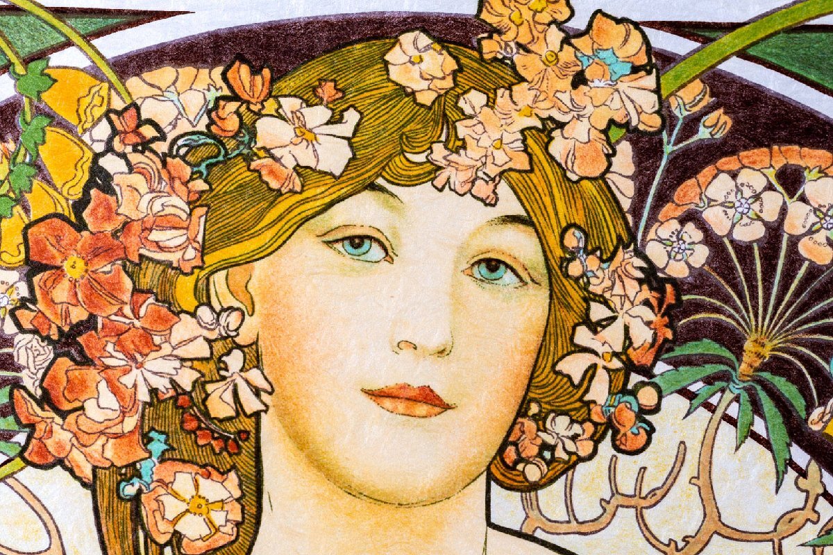 Yahoo!オークション - アルフォンス・ミュシャ『夢想 Var.2 1898』リト...