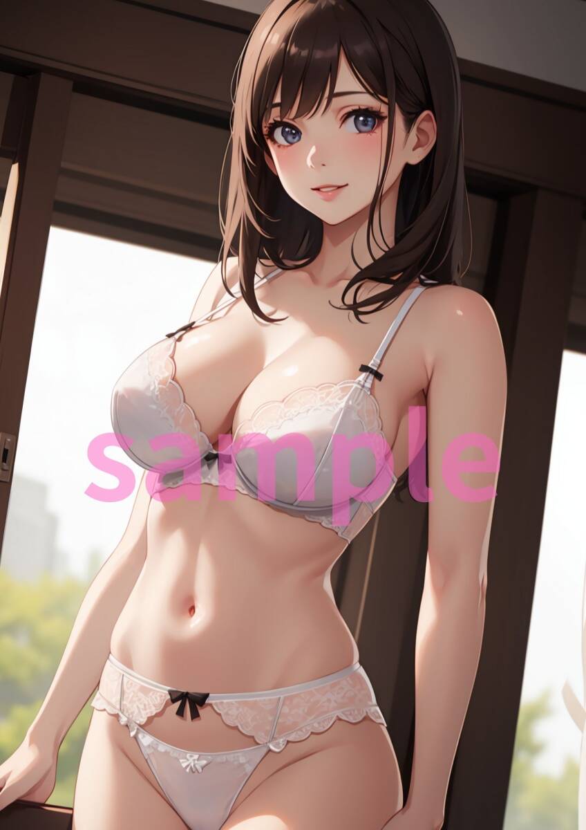 Yahoo!オークション - M151 1点限り AIアート A4 ポスター 美女 イラス...