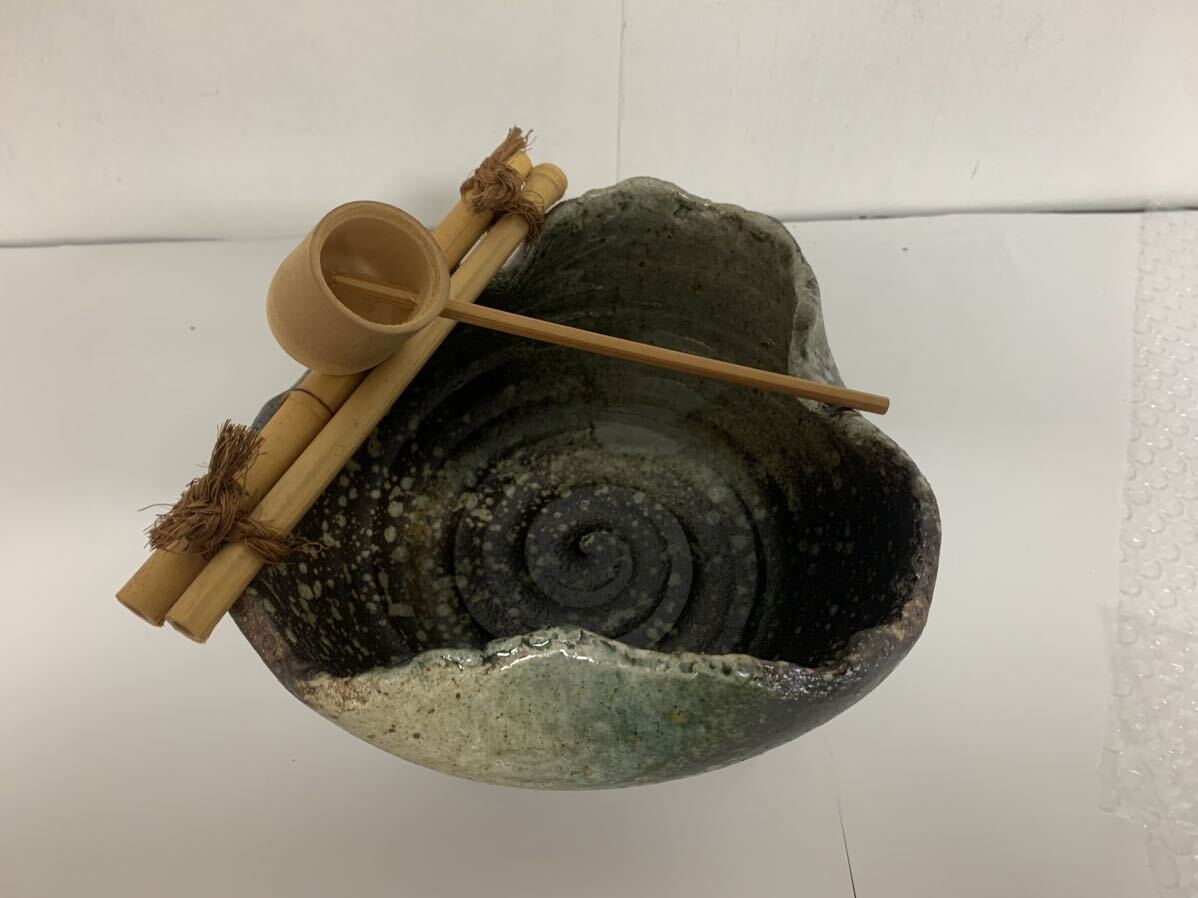 Yahoo!オークション - 1438 つくばい 焼物 鉢