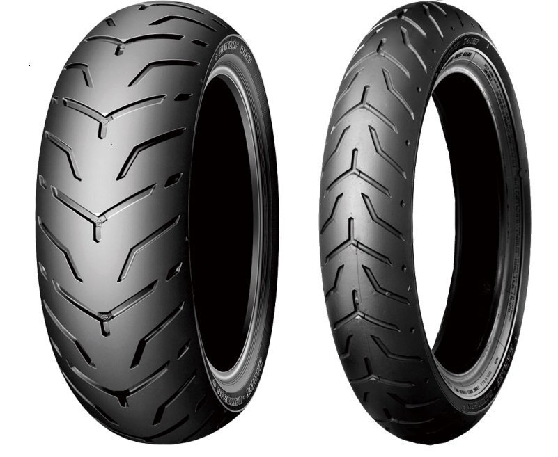 Yahoo!オークション - 前後セット 国内正規品 DUNLOP D408/D407 ダンロ...