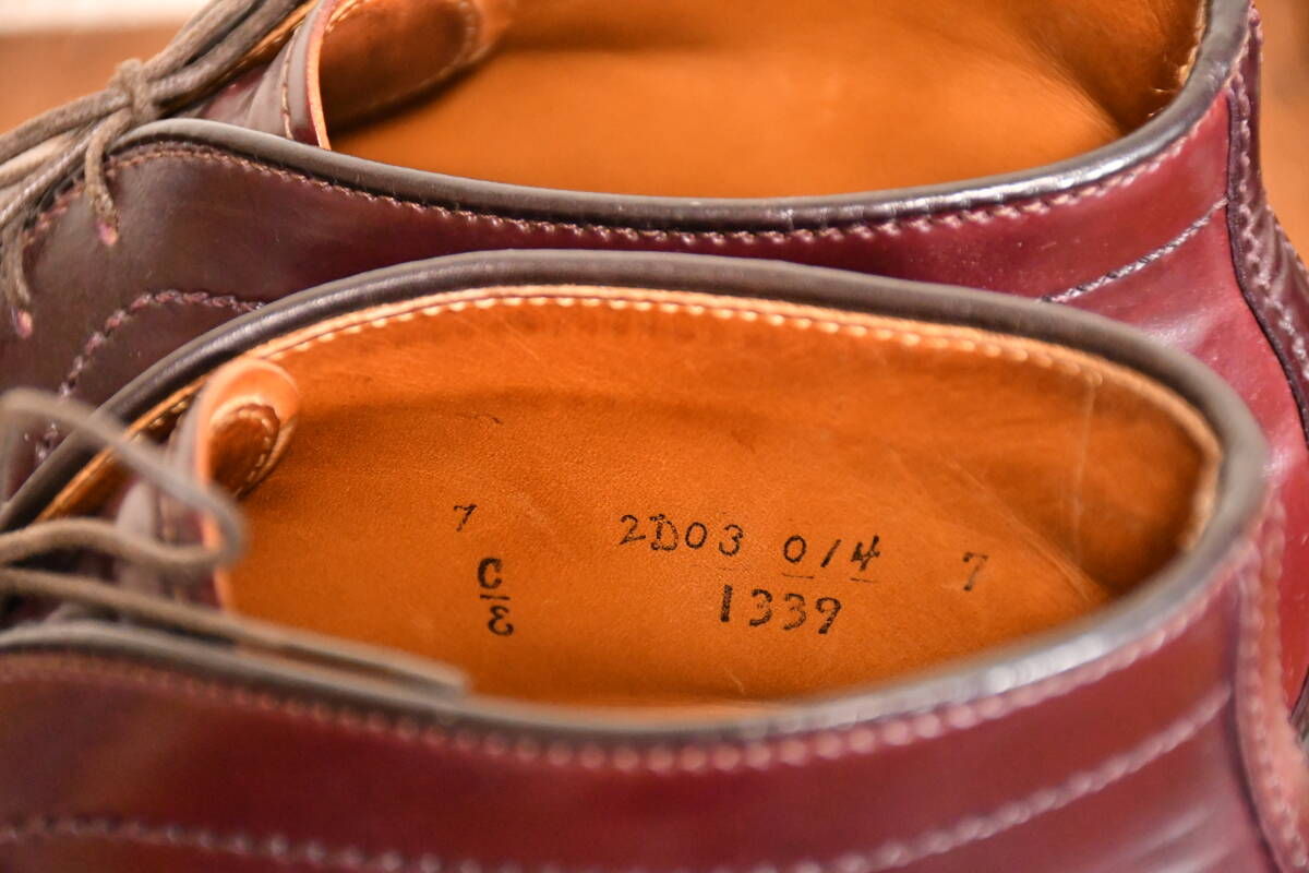 ALDEN オールデン #1339 cordovan 7C/E 25cm|Yahoo!フリマ(旧 ALDEN オールデン #1339 cordovan 7C/E 25cm|Yahoo!フリマ(旧