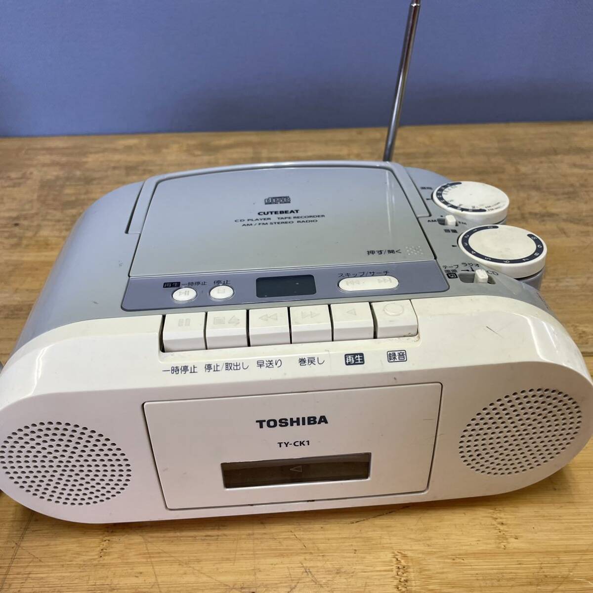 Yahoo!オークション - TOSHIBA CDラジオカセットレコーダー TY-CK1 幅(...