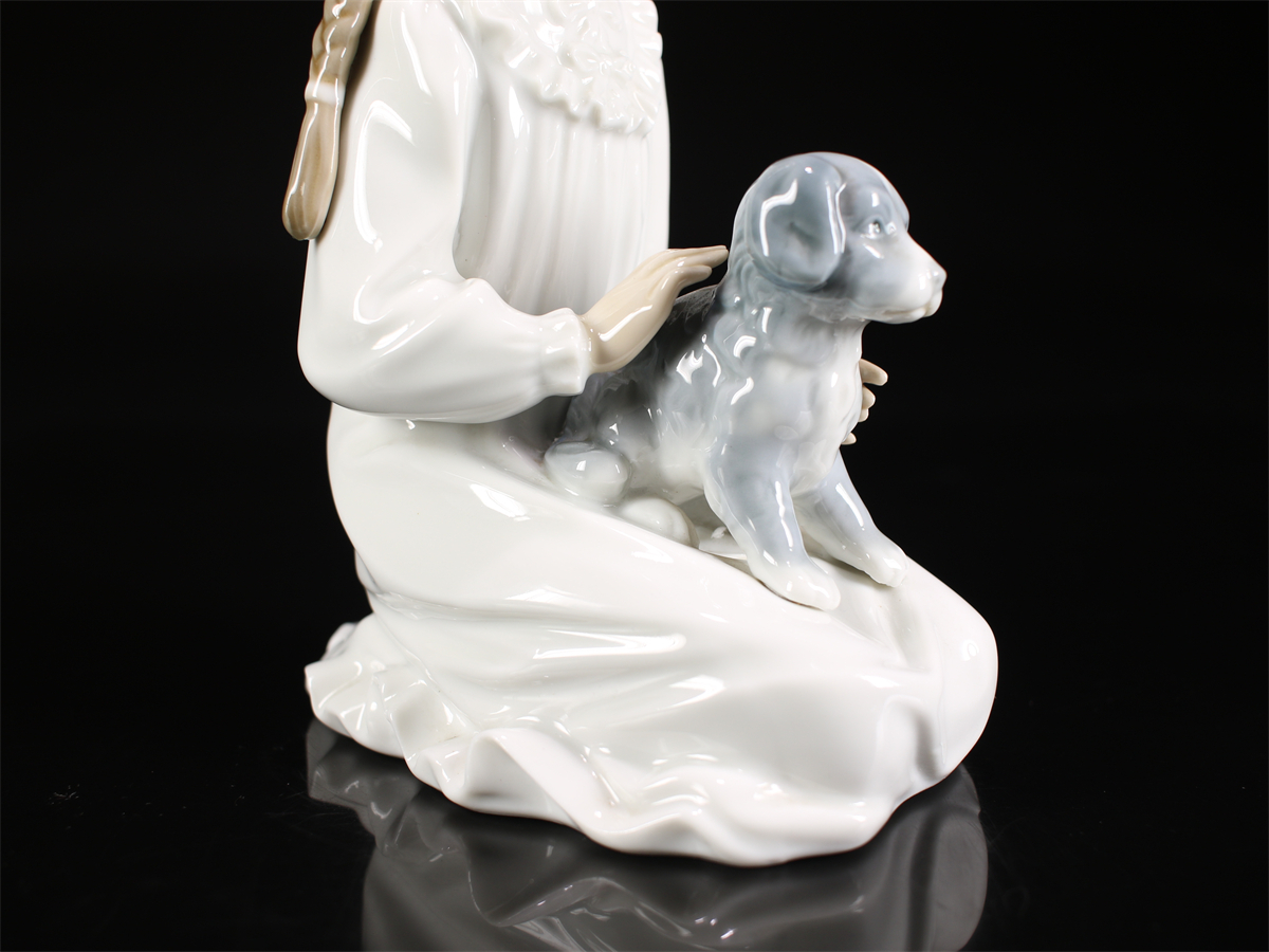 Yahoo!オークション - CF891 LLADRO 【リヤドロ】 磁器人形 美少女と子...