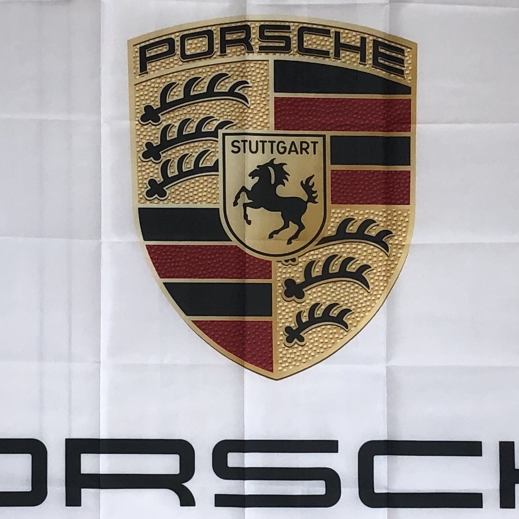 Yahoo!オークション - ガレージ装飾仕様 P54 ポルシェ旗 ポルシェバナ...