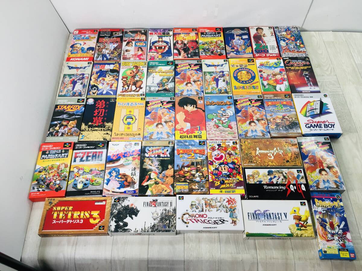 Yahoo!オークション - 42 SFC スーパーファミコン 箱入りソフト 35本以...