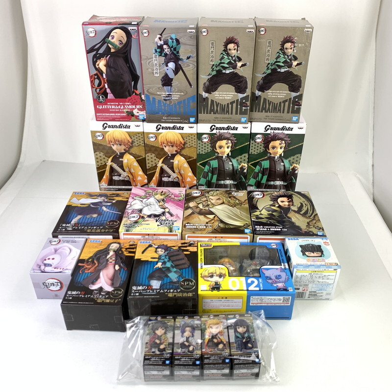 FUZ【美品】 鬼滅の刃 プライズフィギュアなど 大量まとめ セット ワーコレ 〈51-240630-0NM-1-FUZ〉 フィギュア