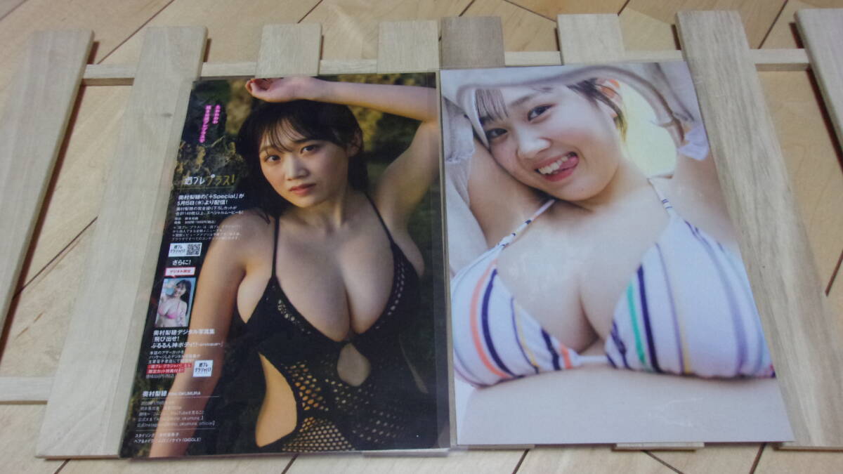 Yahoo!オークション - 奥村梨穂 巨乳グラドル・美ボディ 雑誌切抜B5ラ...
